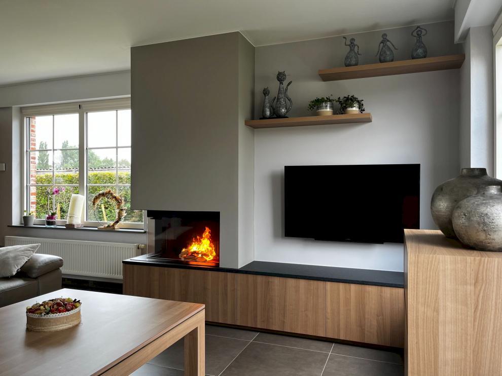 Een haard en tv wand? Kies voor de haardwand bij Verbeke Haarden