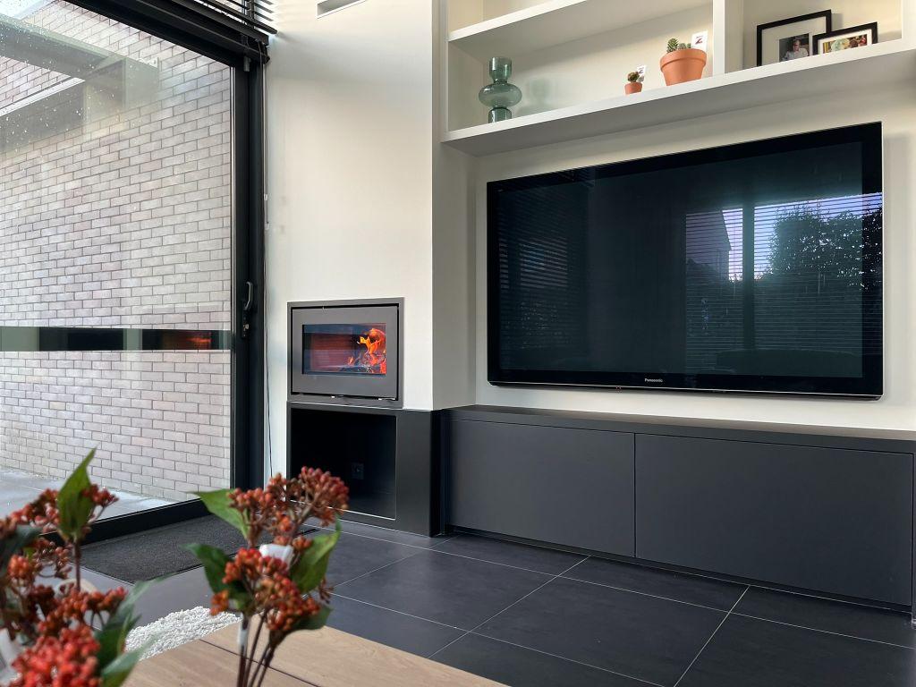 Inbouwhaard Hout Rais